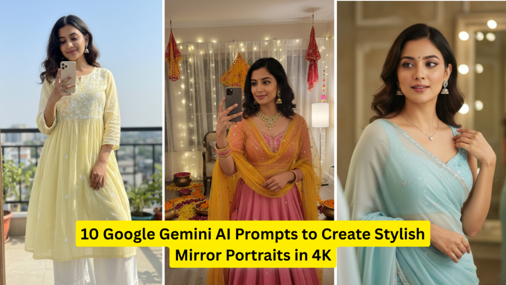 10 Google Gemini AI Prompts to Create Stylish Mirror Portraits in 4K