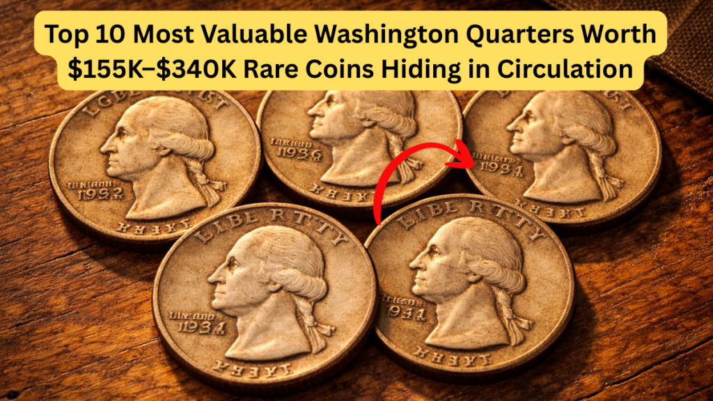 Top 10 Most Valuable Washington Quarters Worth $155K–$340K Rare Coins ...